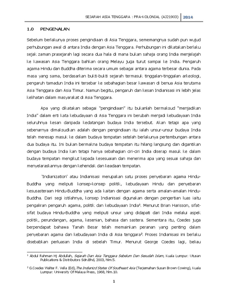Indianisasi Di Asia Tenggara | PDF