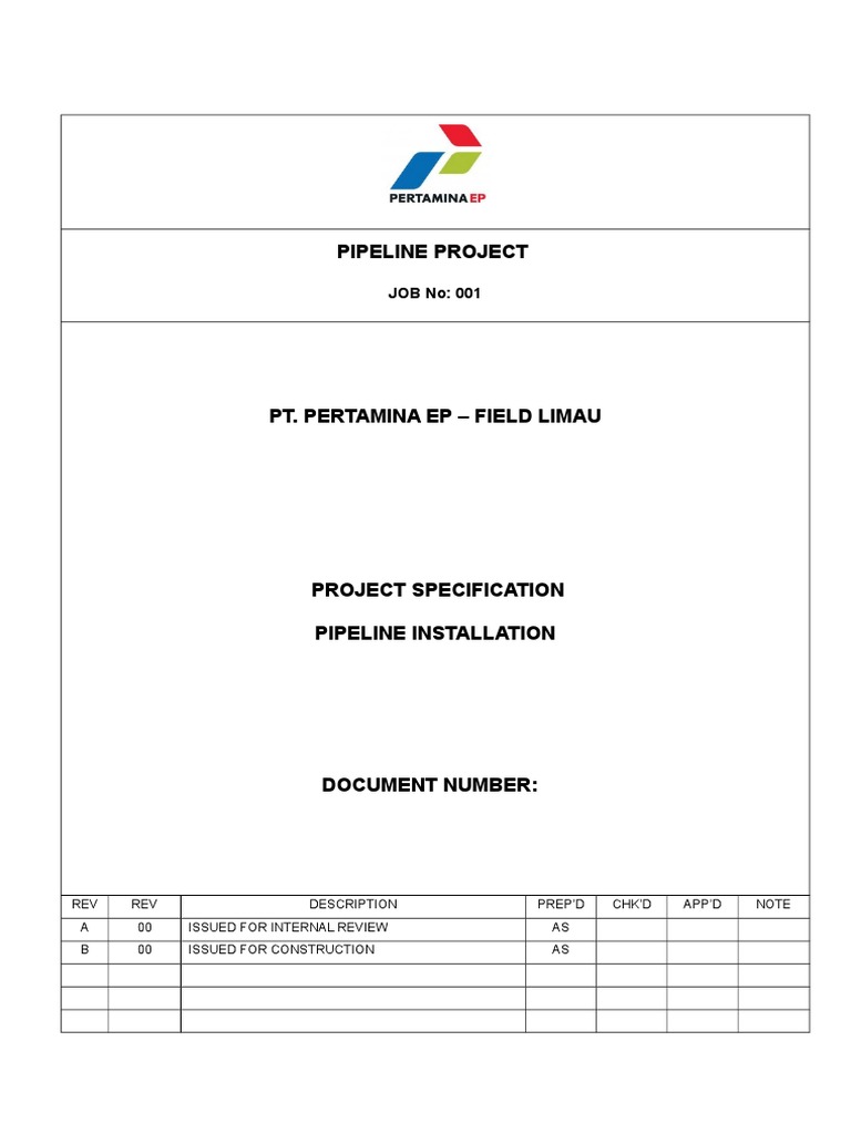 Basis of Design - Pipeline Installation | PDF | Paint | Pipeline Transport