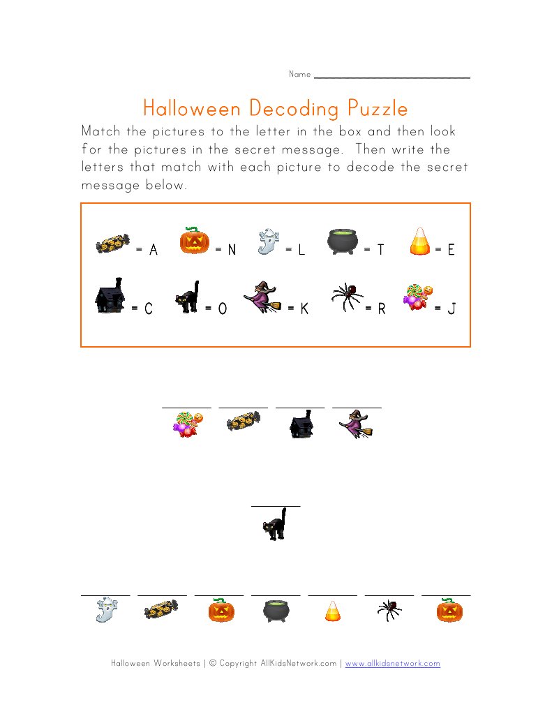 Halloween Code Puzzle | PDF