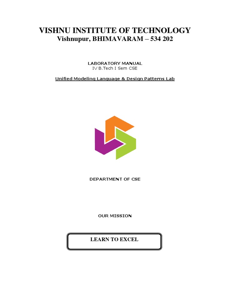 UML and Design Patterns Lab Manual | PDF | Use Case | Unified Modeling Language