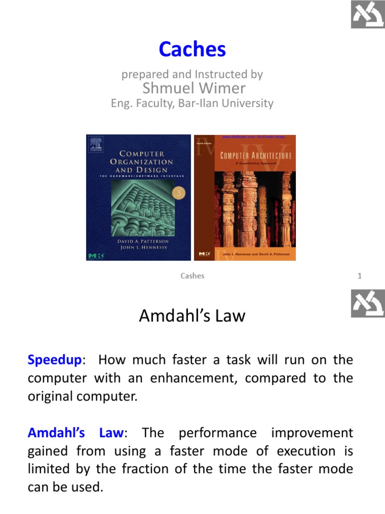 Caches: Shmuel Wimer | PDF | Cpu Cache | Cache (Computing)