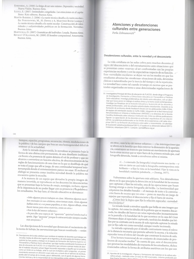 Zelmanovich - Atenciones y Desatenciones | PDF