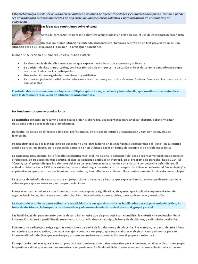 qué es la casuística.docx | Toma de decisiones | Evaluación