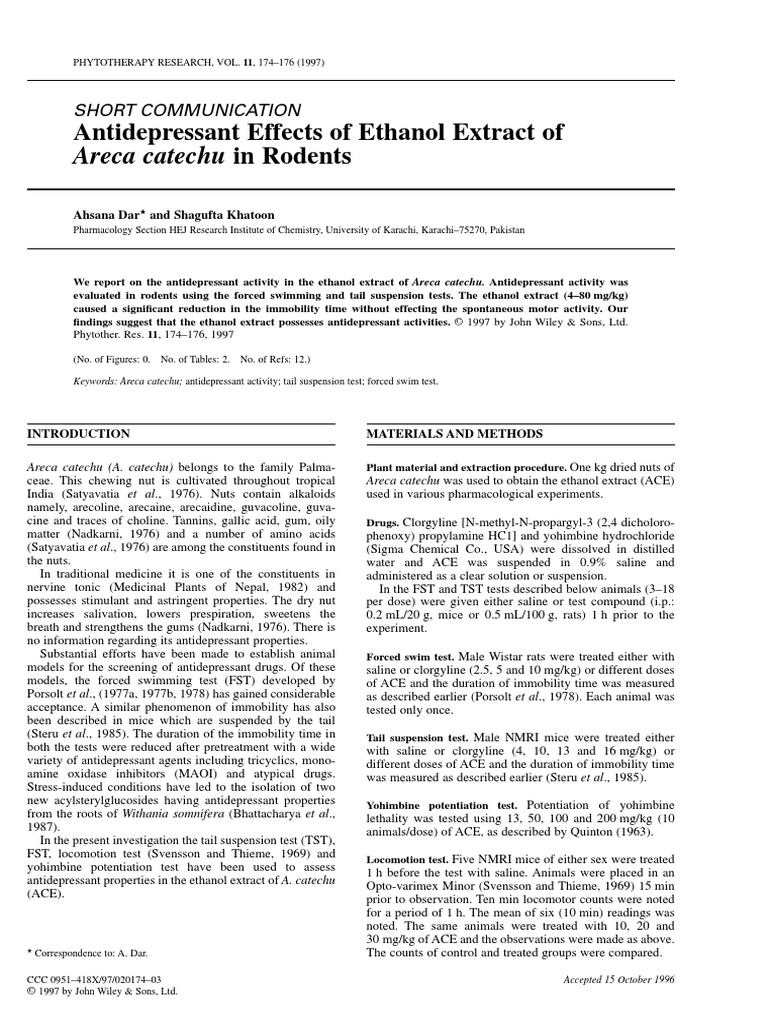 Biji Pinang | PDF | Pharmacology