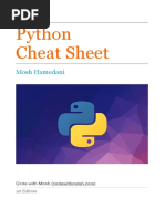 Beginners Python Cheat Sheet PCC All | PDF | Parameter (Computer Programming) | Control Flow