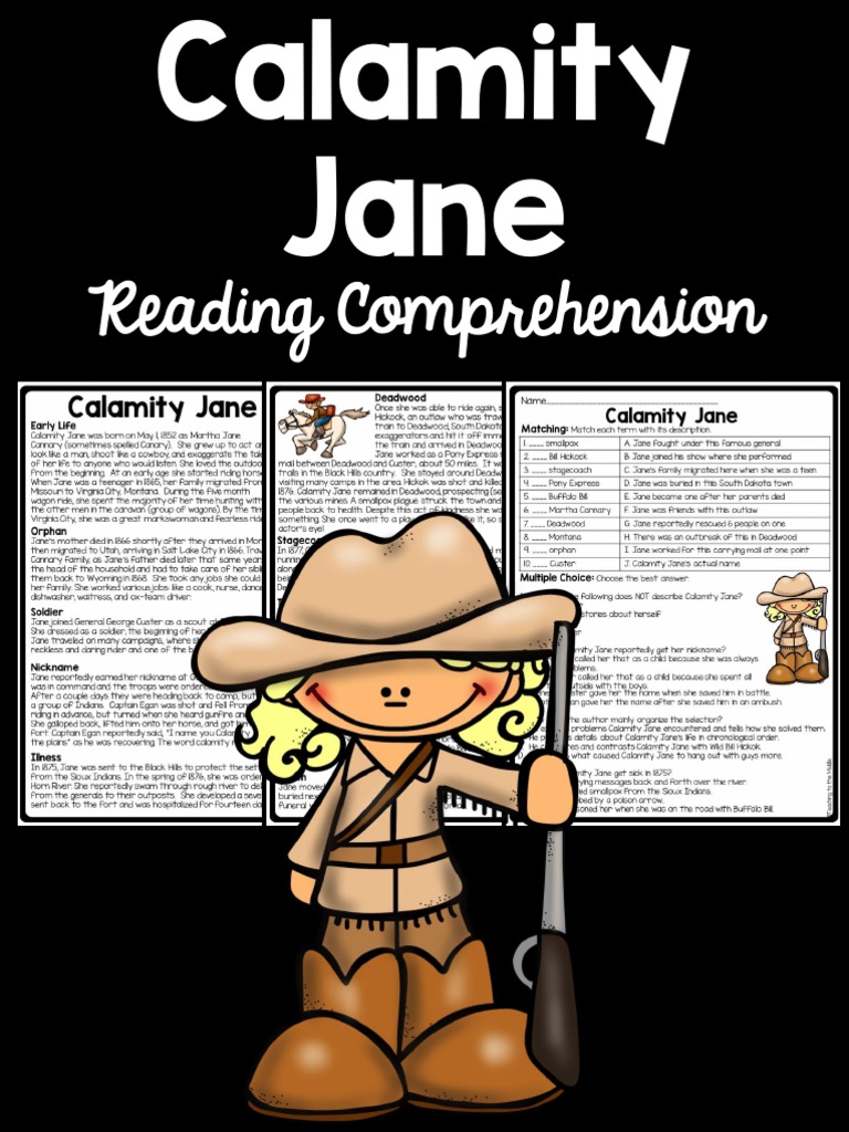 Calamity Jane Reading Comprehension | Download Free PDF | American Old ...