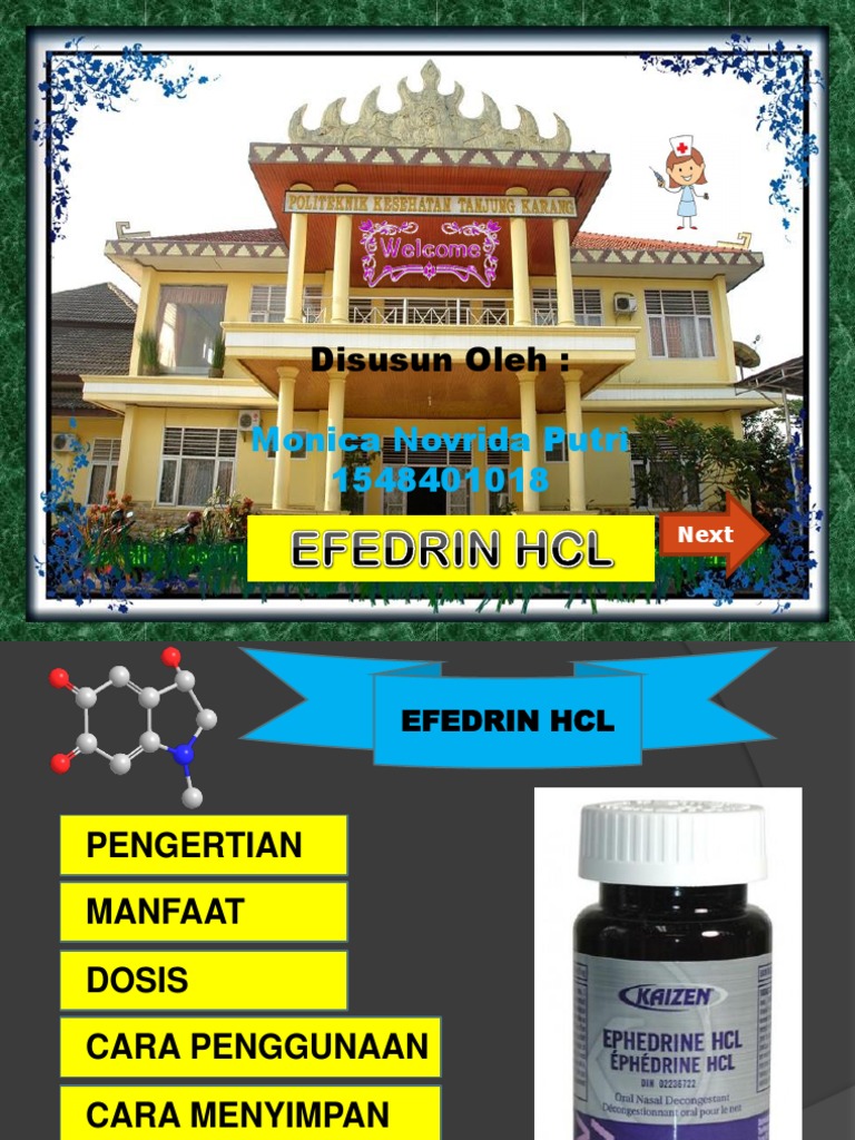 Monica Novrida Putri (Efedrin HCL) | PDF | Kesehatan Holistik | Gaya Hidup