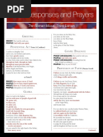Catholic Mass Responses PDF | PDF | Mass (Liturgy) | God In Christianity