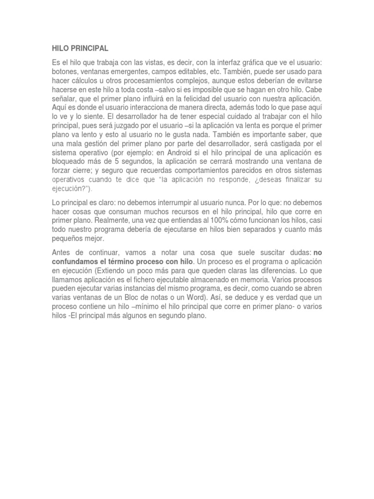 Conceptos Fundamentales de JAVA | PDF | Hilo (Computación) | Proceso (Computación)