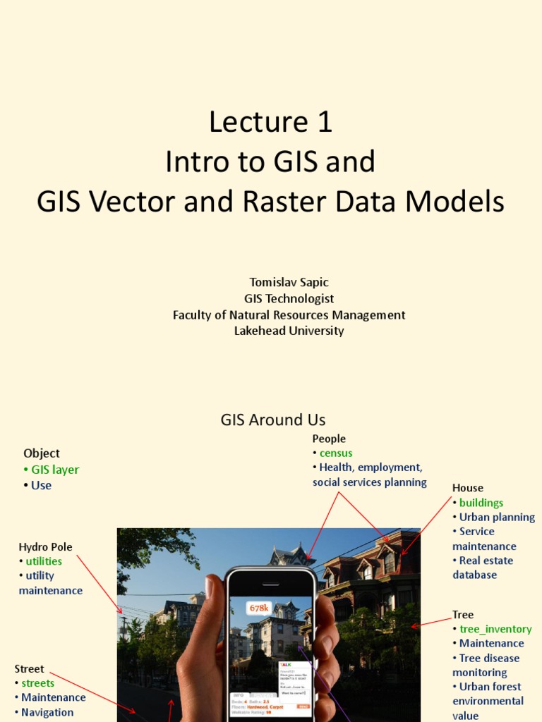 Intro To GIS and GIS Vector and Raster Data Models | PDF | Esri ...