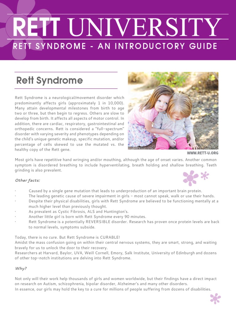 Guia de Sindrome de Rett | PDF | Genetic Disorder | Behavioural Sciences