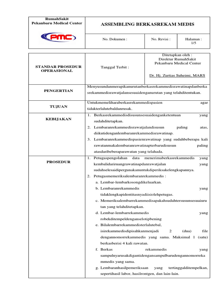 SOP Assembling | PDF