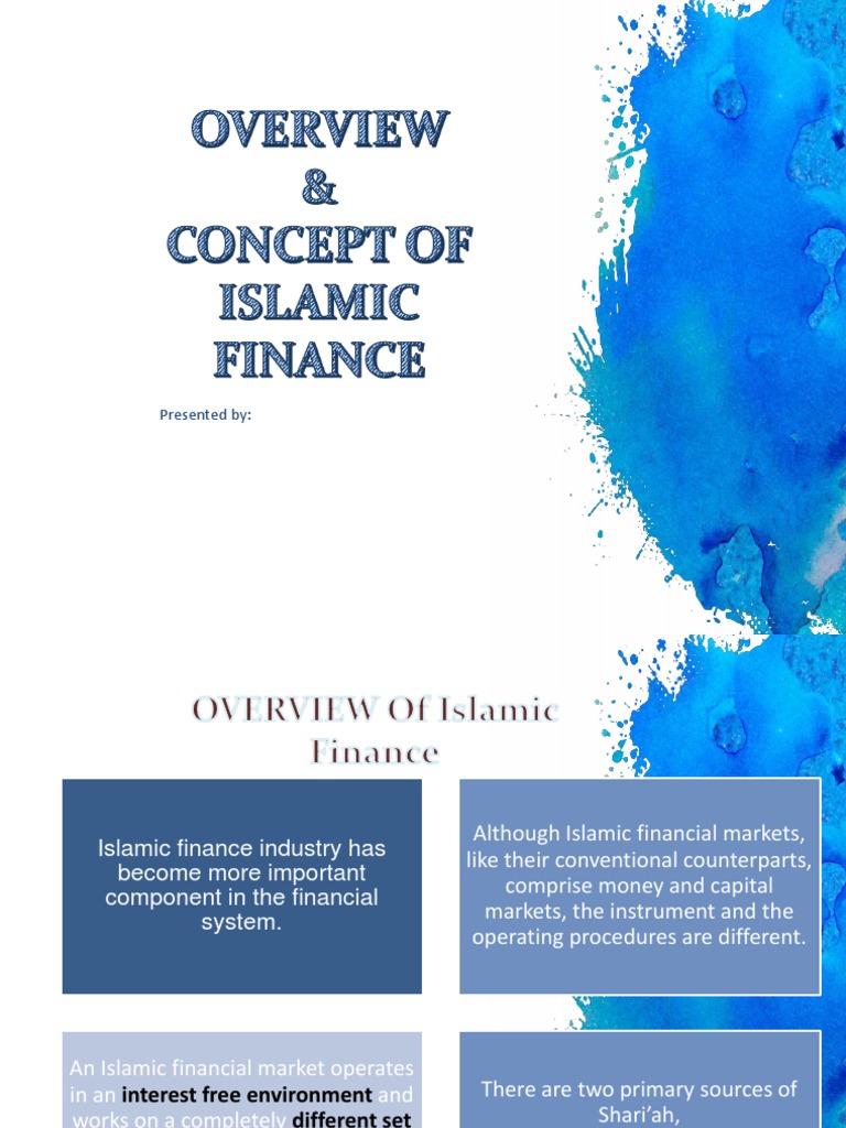 1.overview and Concept of Islamic Finance | PDF | Islamic Banking And ...