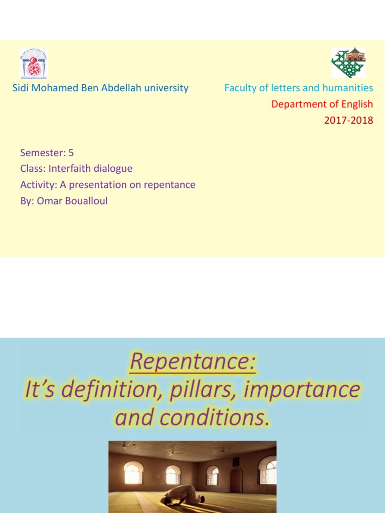 Repentance in Islam: Definition, Pillars, Importance and Conditions ...