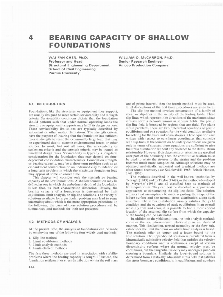 Foundation Engineering Handbook - Hsai-Yang Fang | PDF