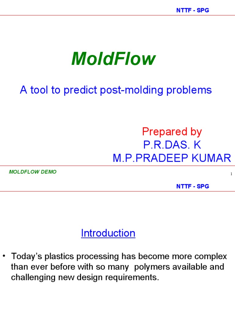 Moldflow: A Tool To Predict Post-Molding Problems | PDF | Casting (Metalworking) | Process ...