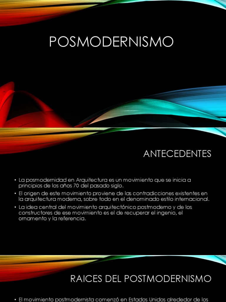 Posmodernismo en La Arquitectura | Diseño | Medios de arte