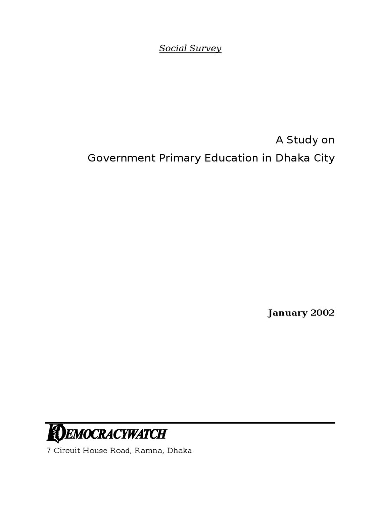Primary School | PDF | Schools | Teachers