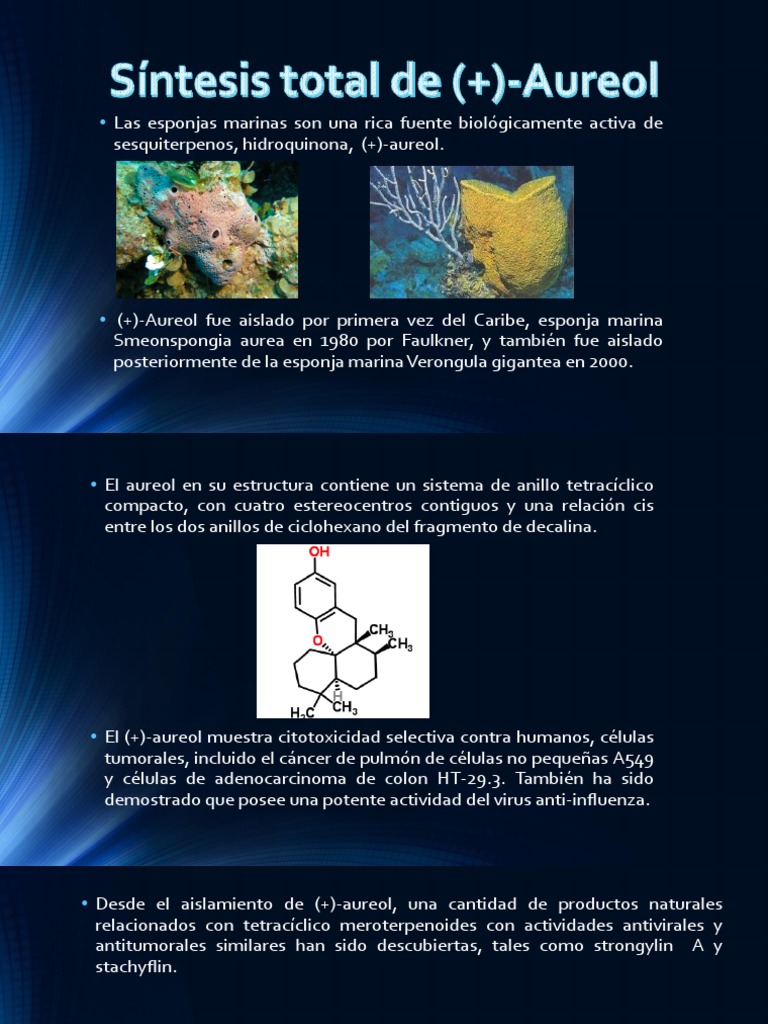 Síntesis Total de (+) - Aureol | PDF | Compuestos orgánicos | Química