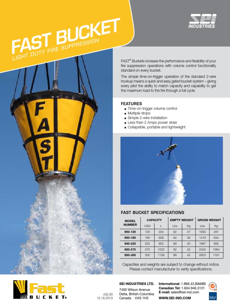 WEB FAST Bucket Brochure | PDF | Manufactured Goods