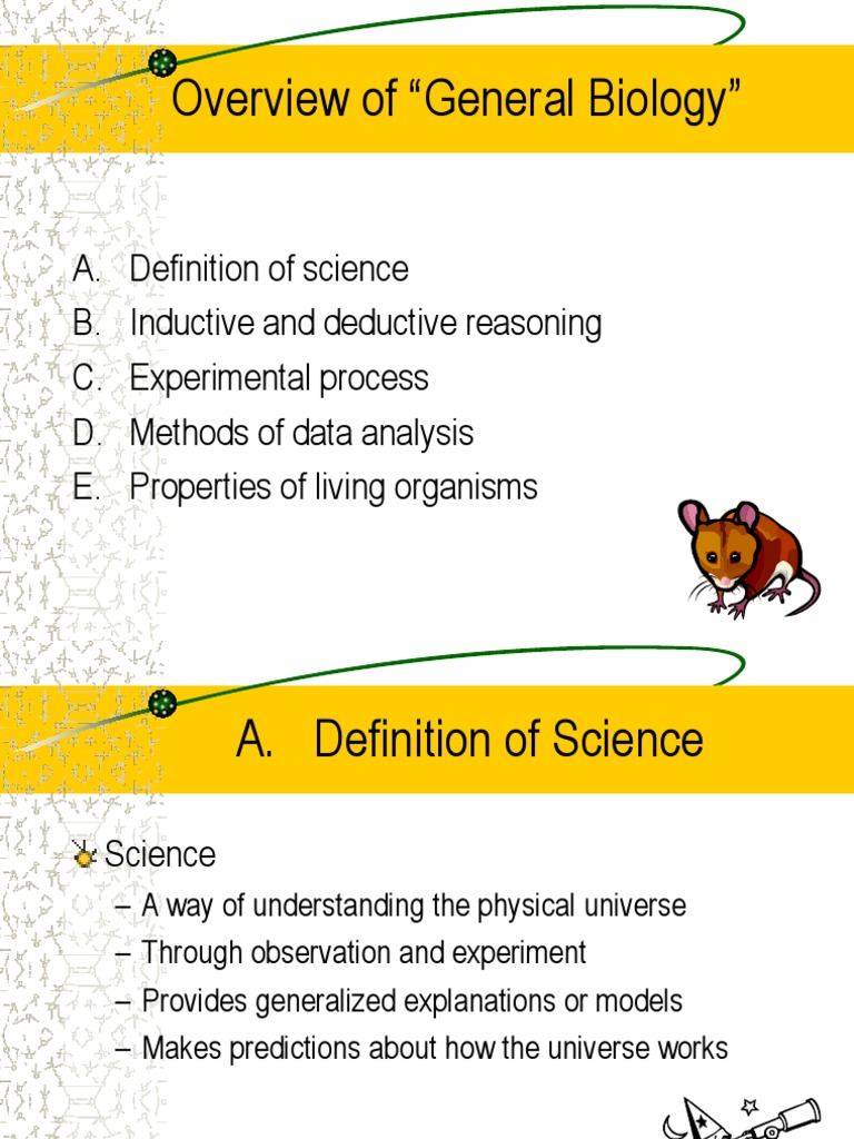 Overview of "General Biology" | PDF | Experiment | Life