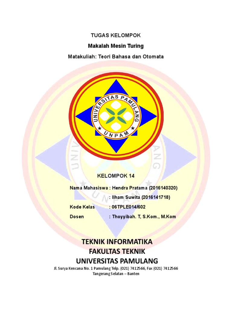 Mesin Turing& Otomata | PDF