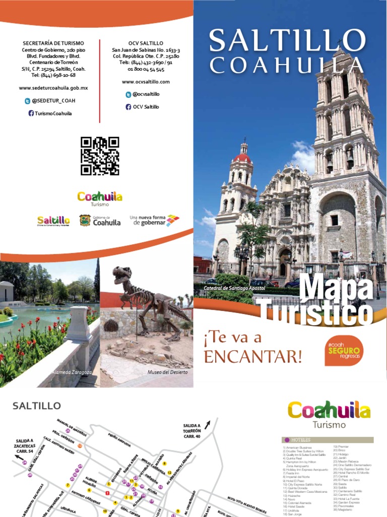 Saltillo Mapa Turistico.pdf | Turismo y Ocio | Hotel y alojamiento