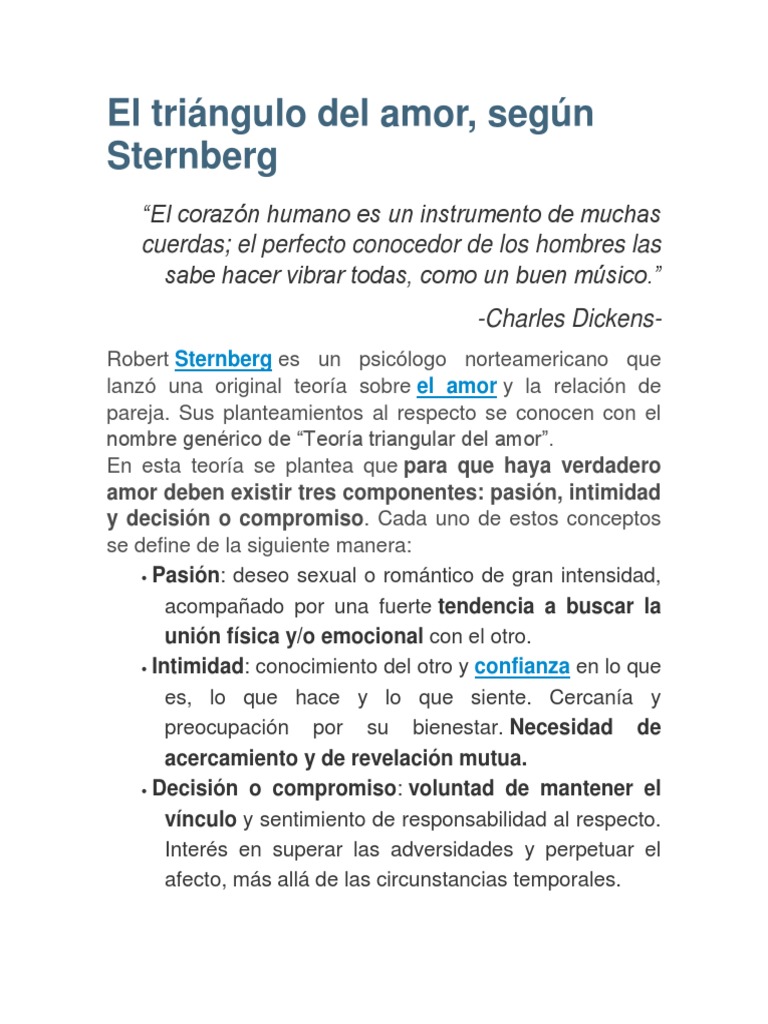 El Triángulo Del Amor Stemberg | PDF | Teorías filosóficas | Amor