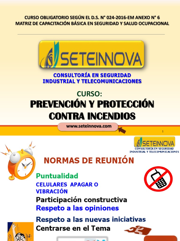 Curso12 Prevencion y Proteccion Contra Incendios | PDF | Oxígeno ...