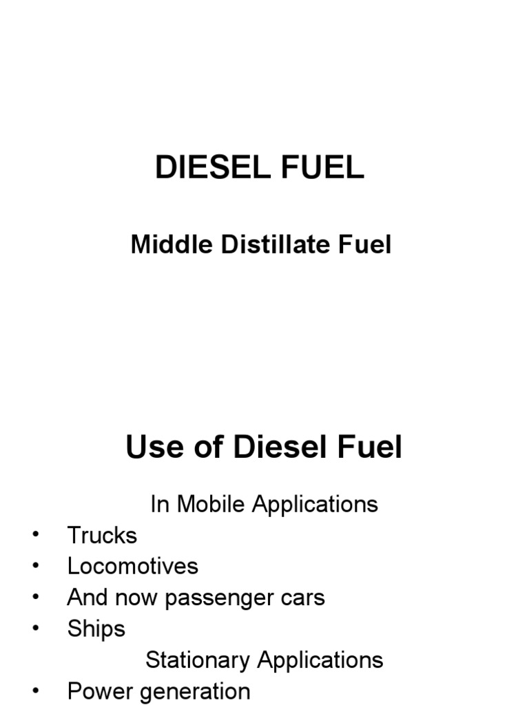 Diesel Fuel | PDF
