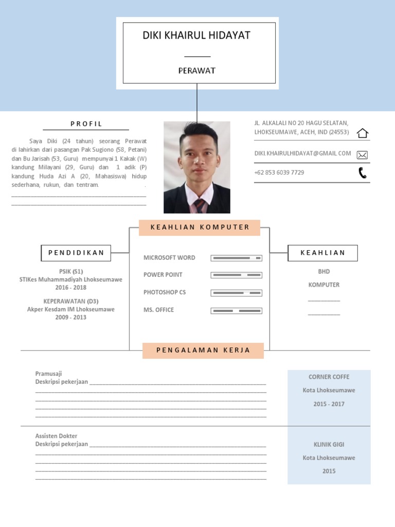 CV Diki Khairul Hidayat 7 | PDF