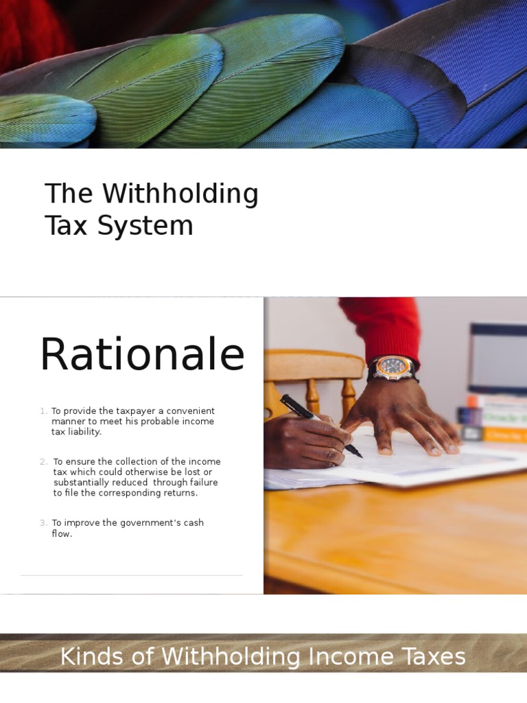 Creditable Withholding Tax Overview | PDF | Withholding Tax | Income Tax