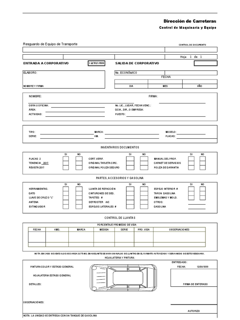 Resguardo Veh | PDF | Vehículo de motor | Industria automotriz