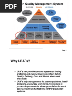 LPA - Layer Process Audit Guidelines | PDF
