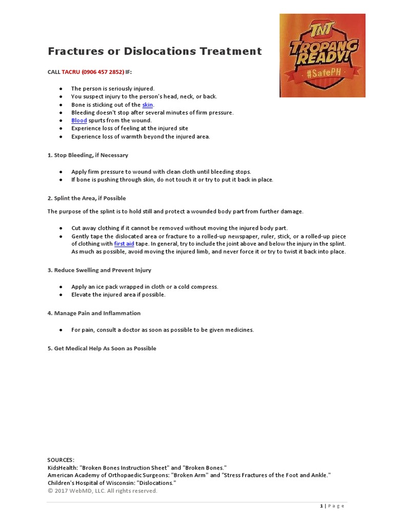 Fractures and Dislocations | PDF