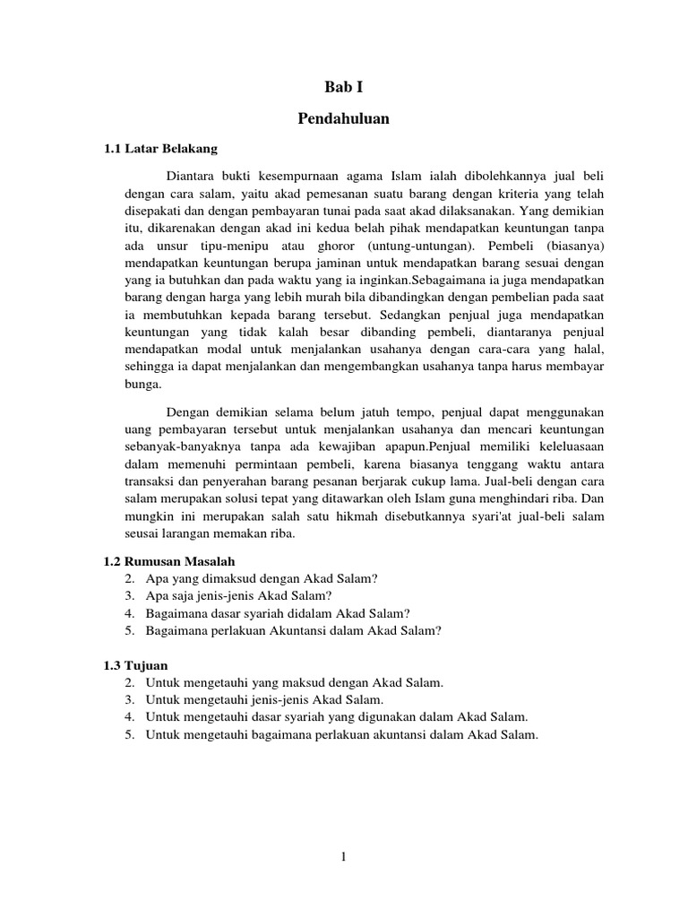 Akad Salam | PDF