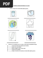 Prueba sobre el Agua 2° Básico | PDF