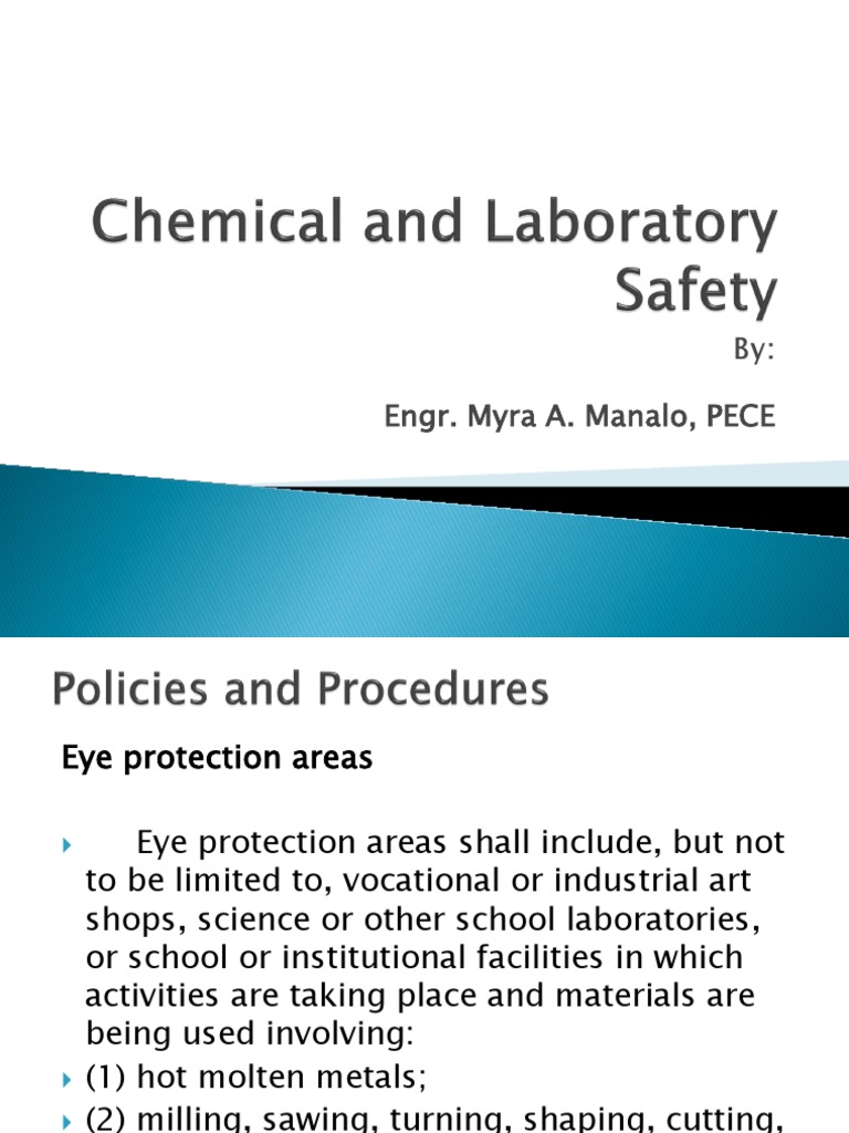 Eye Protection and Chemical Safety Guidelines | PDF | Safety ...