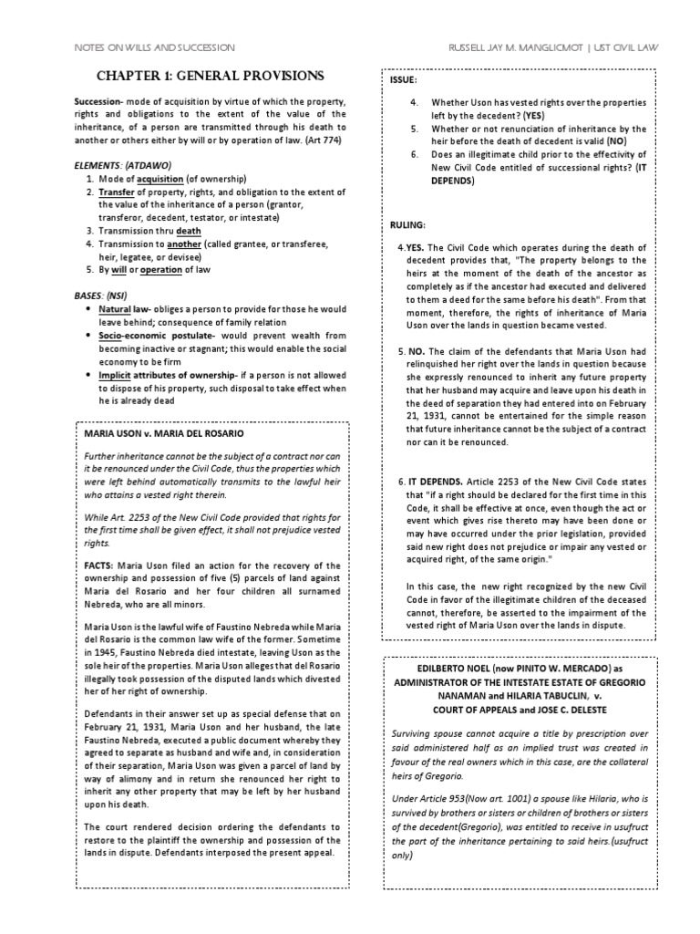 CHAPTER 1: General Provisions: Elements: (Atdawo) | Download Free PDF ...