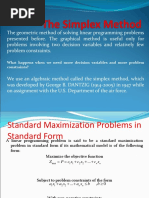 PPT2-Simplex Method | PDF | Linear Programming | Mathematical Optimization