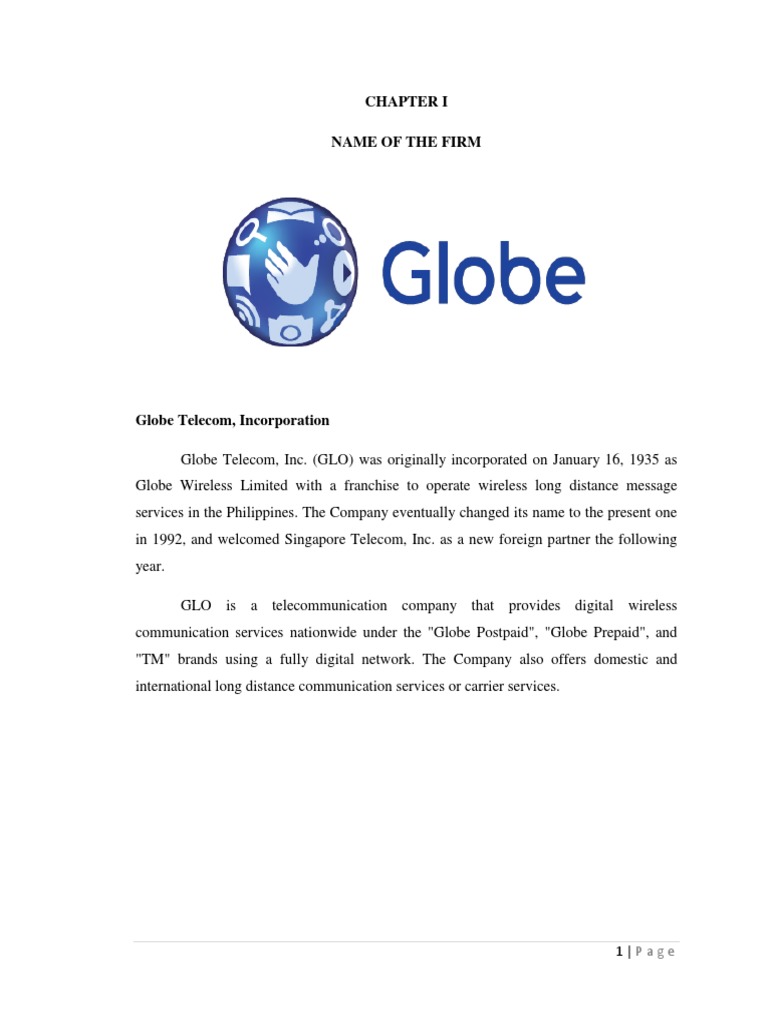 Firm Analysis of Globe Telecom, Incorporation | PDF | Oligopoly ...