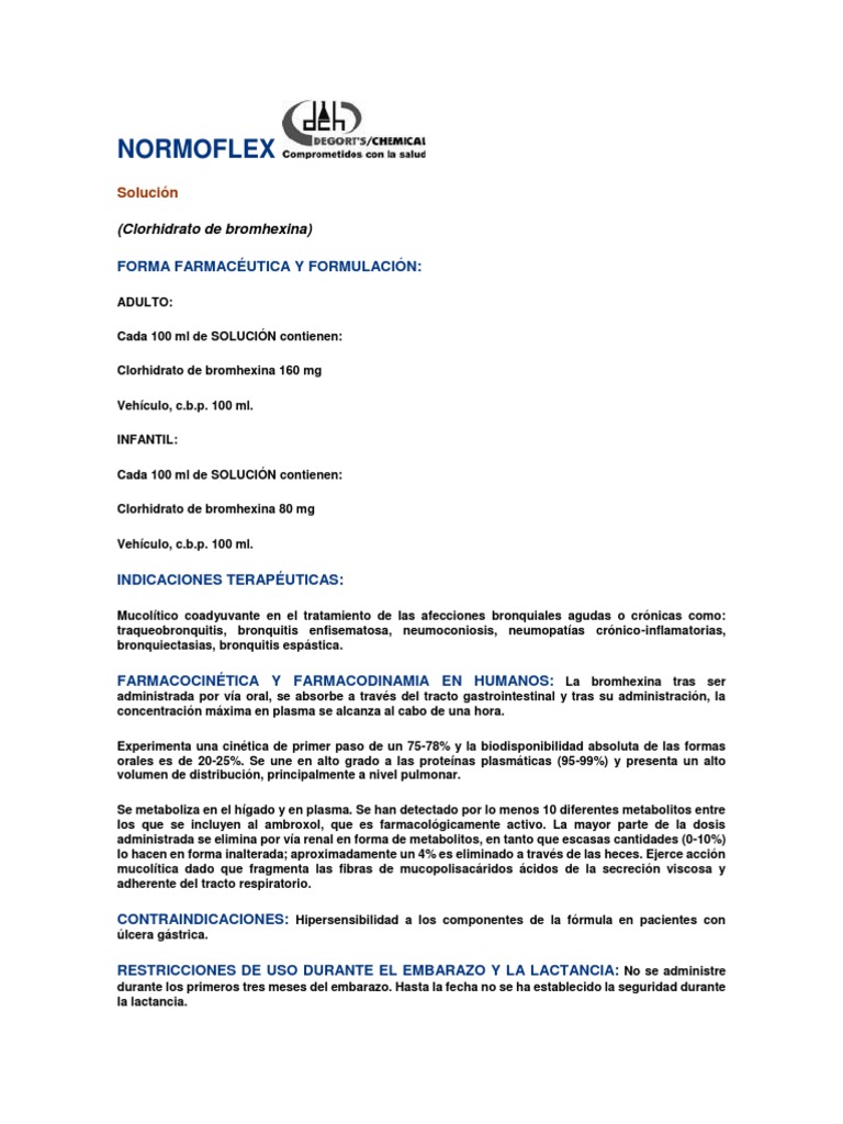 Normoflex | PDF | Química medicinal | Medicina