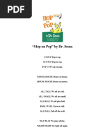 Hop On Pop | PDF | Reading Comprehension | Phonics