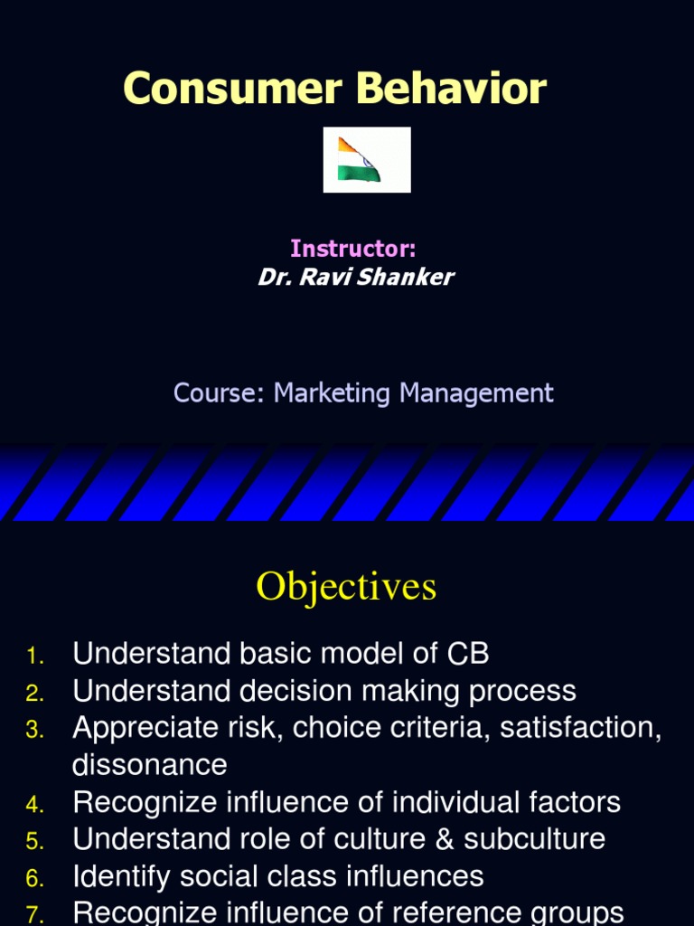 Consumer Behavior: Course: Marketing Management | PDF | Attitude ...