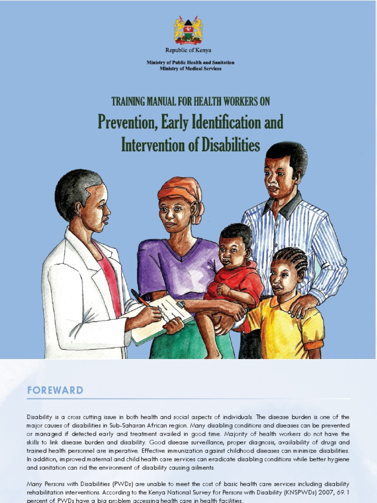 Prevention Early Identification and Intervention of Disabilities | PDF ...
