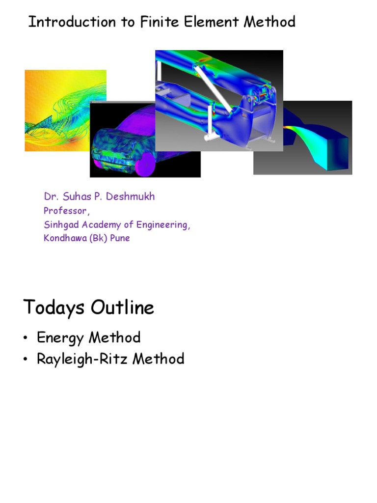 Energy Method Variational | PDF | Mechanical Engineering | Mathematical ...