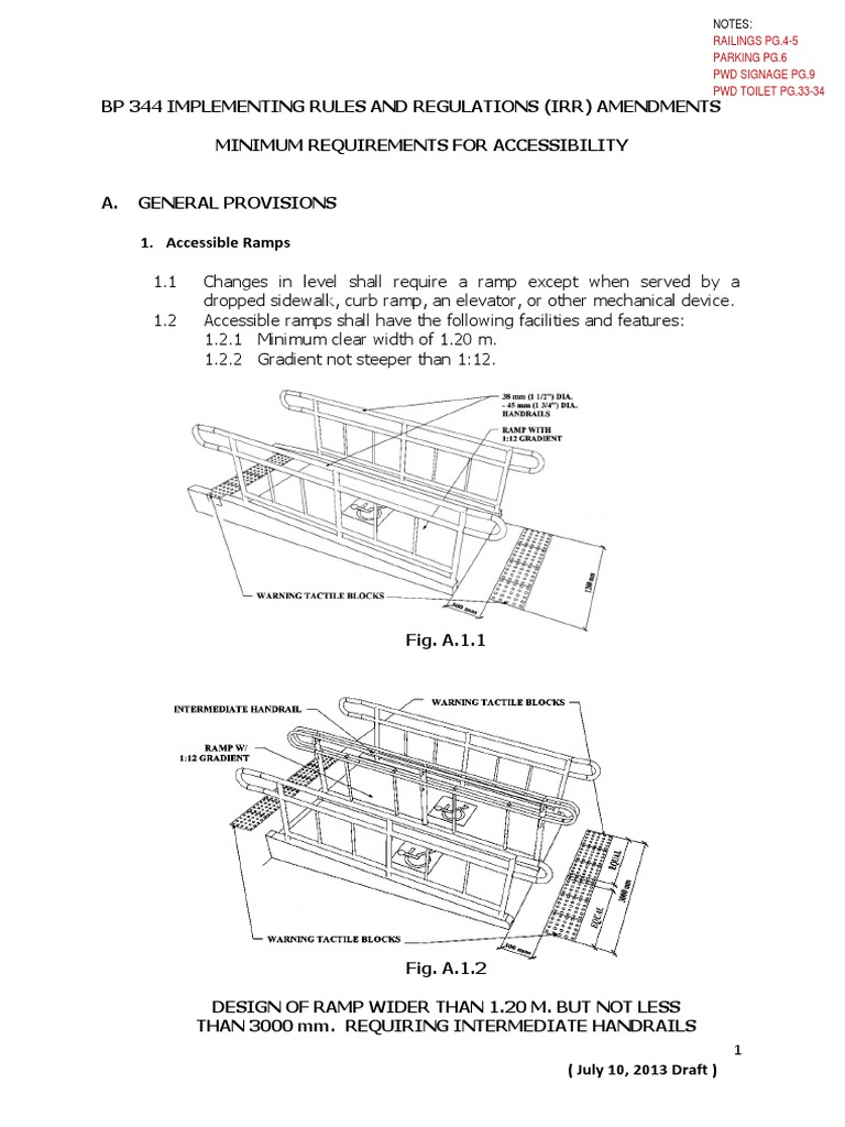 Accessible Design Requirements for Ramps, Parking, Signage, and ...