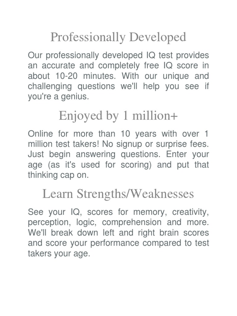 Importance of Iq | PDF | Intelligence Quotient | Creativity