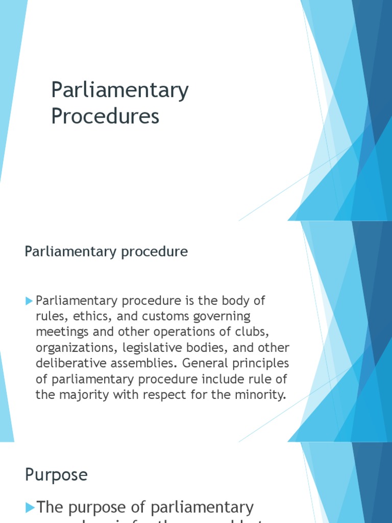 Understanding Parliamentary Procedures | PDF | Supermajority | Repeal