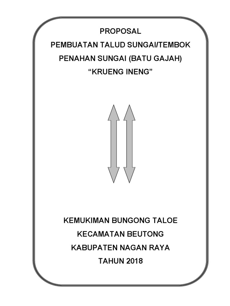 Proposal Pembangunan Talud Sungai 2023 | PDF | Sains & Matematika